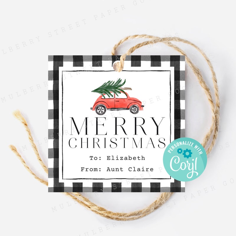 Personalized Christmas Tags - Etsy