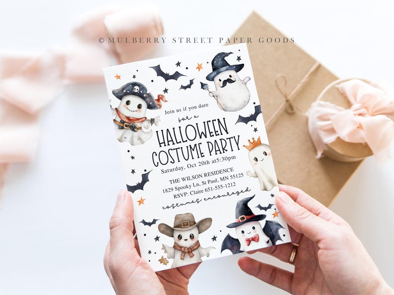 Editable Halloween Party Invitation Template Printable Halloween ...