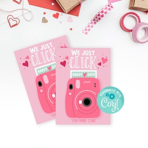 Printable Instant Camera Valentine, Instant Download We Just Click ...