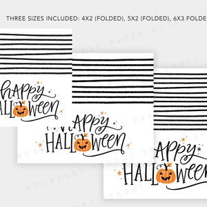 Printable Happy Halloween Bag Topper, Candy Bag Topper, Cookie Bag ...