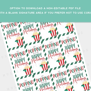 Just Popping by to Wish You a Happy Holidays Christmas Popcorn Party ...