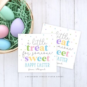 Printable Treat for Someone Sweet Easter Gift Tag Easter Treat Tag ...