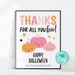 Printable Thanks for All You Boo 8.5x11" Table Sign, Teacher, Nurse ...