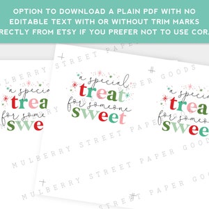 Printable A Special Treat for Someone Sweet Christmas Gift Card Holder ...