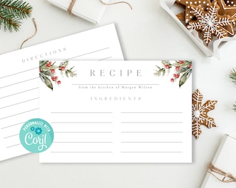 Berries Hand Illustrated Recipe Cards Set of 10 4x6 Flat - Etsy