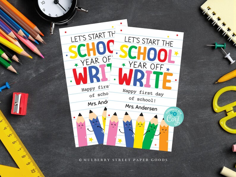 Let's Start the School Year off Write Colorful Cute Pencils Back to ...