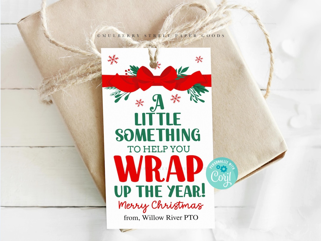 Christmas Gift Wrap Tag Digital Download A Little Something to Help You ...
