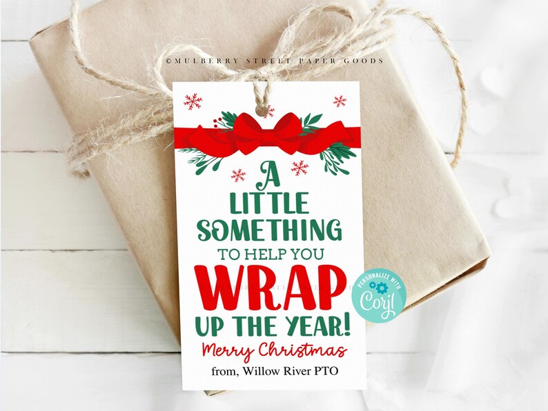 Christmas Gift Wrap Tag Digital Download A Little Something to Help You ...