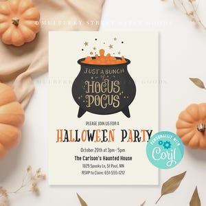 Editable Halloween Party Invitation Halloween Trick or Treat Party ...