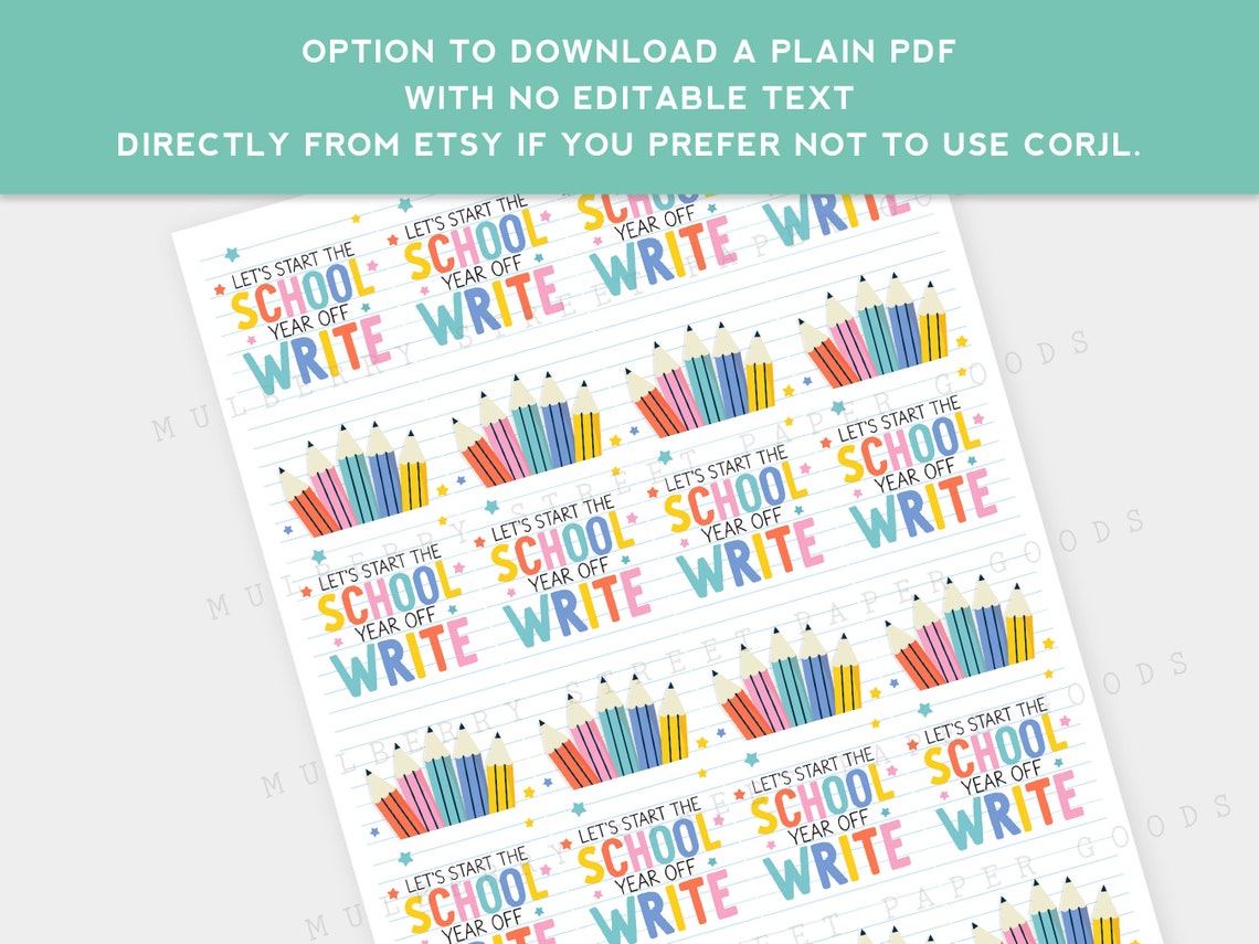 Let's Start the School Year off Write, Welcome Back to School Pencil ...
