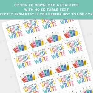 Let's Start the School Year off Write, Welcome Back to School Pencil ...