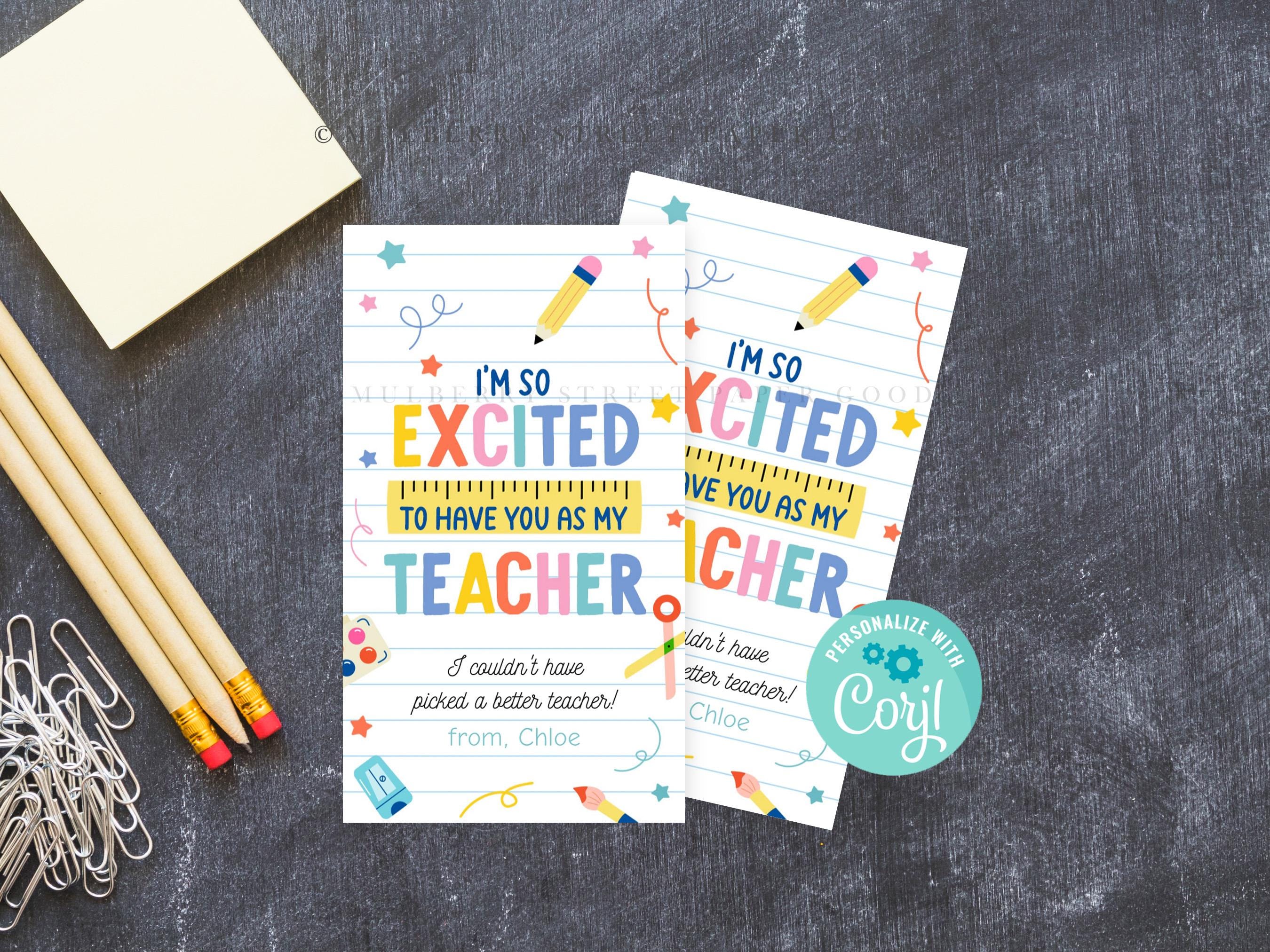 Editable Back to School Teacher Gift Tag Printable School Treat Tag ...