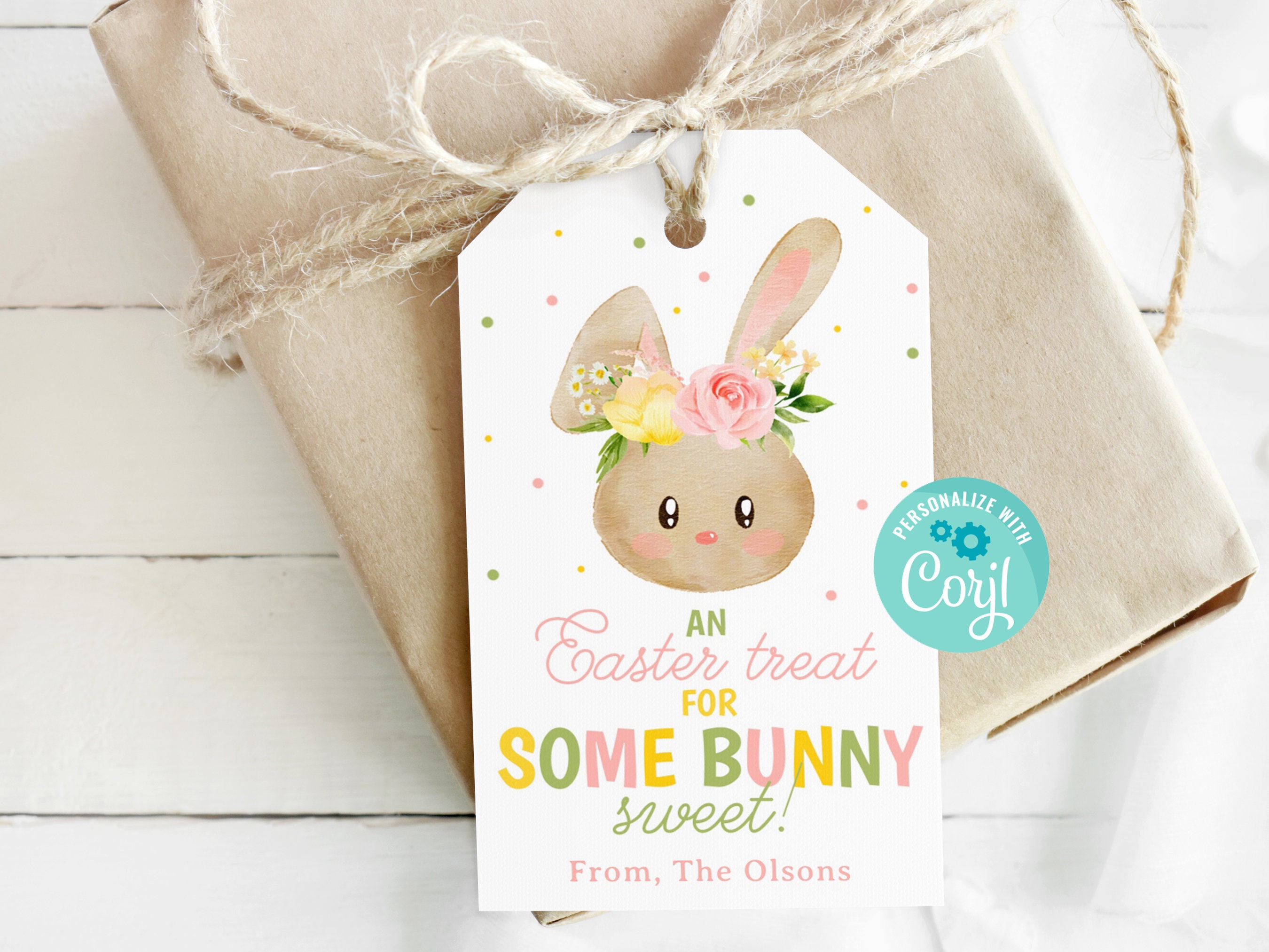 Printable Easter Treat for Some Bunny Sweet Gift Tag Instant - Etsy