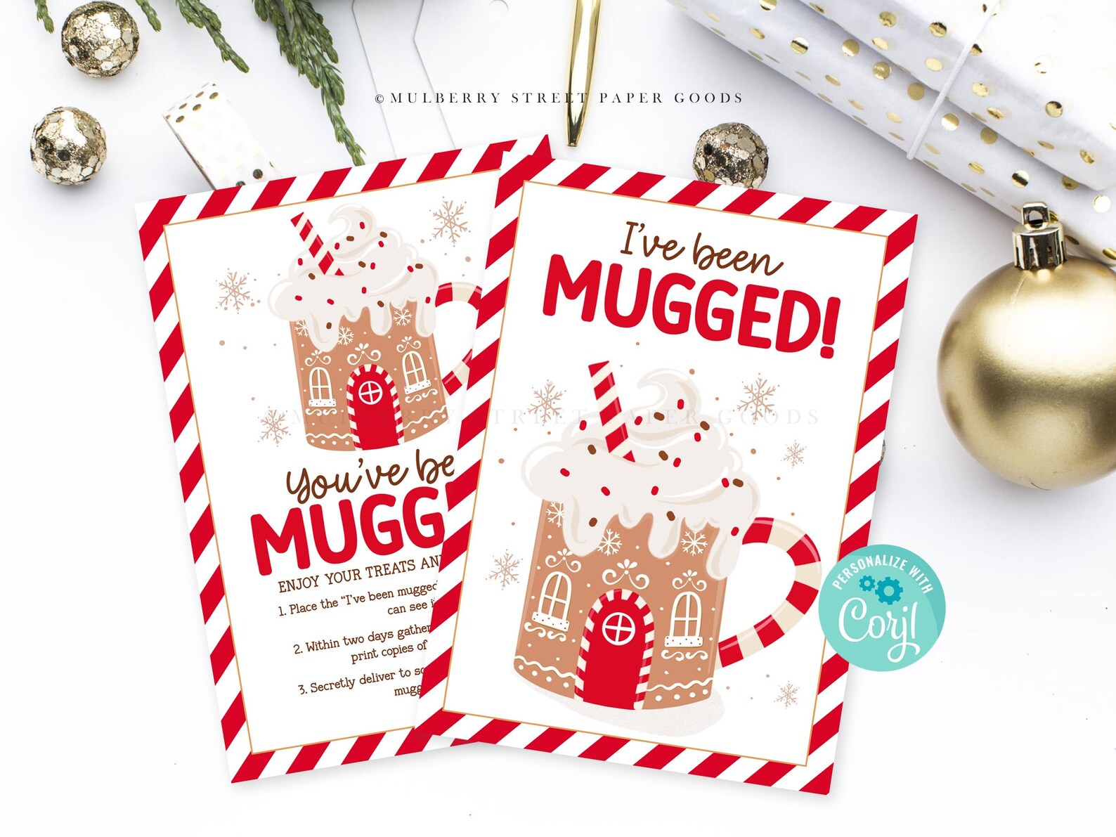 Christmas Mug Exchange Printable Team Building Games Digital Download ...