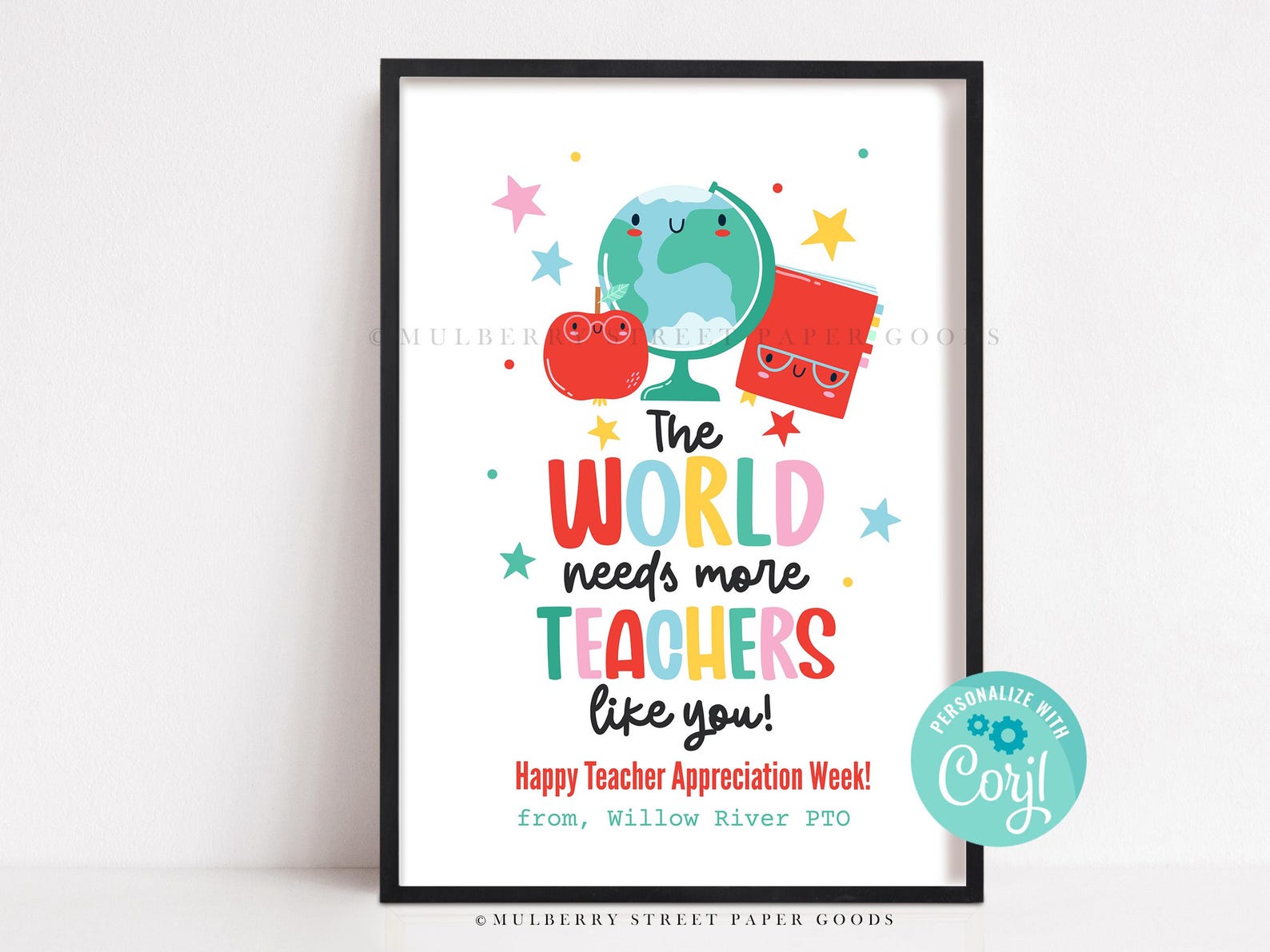 Teacher Appreciation Sign Printable Personalized Teacher Appreciation ...