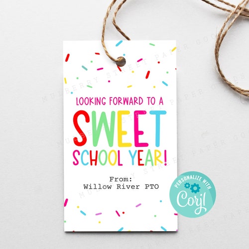 Printable Looking Forward to A Bright School Year Tag Instant - Etsy