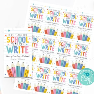 Let's Start the School Year off Write, Welcome Back to School Pencil ...