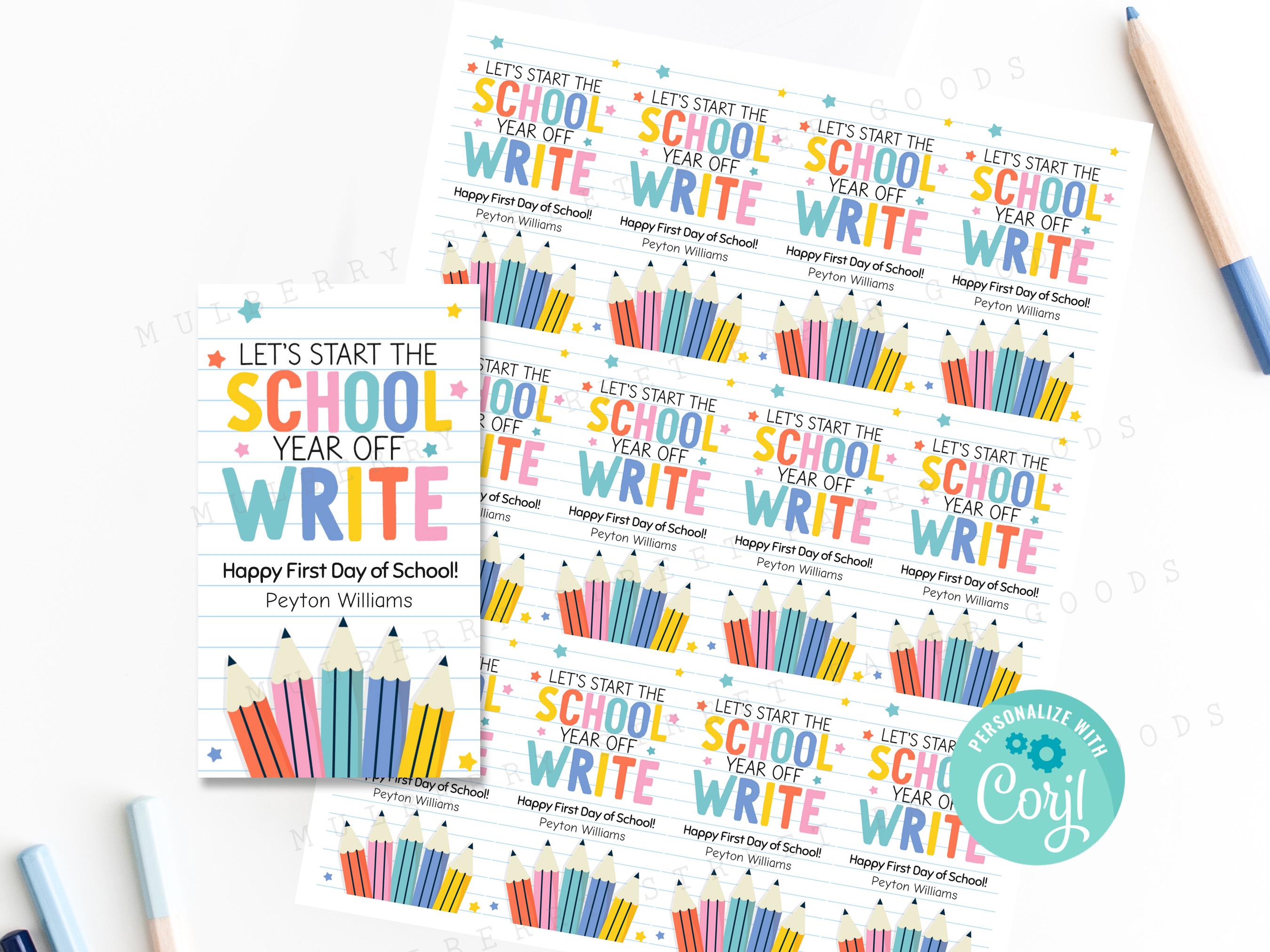 Let's Start the School Year off Write, Welcome Back to School Pencil ...