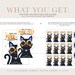 Halloween Favor Tags Printable Cute Cat Halloween Trick or Treat Gift ...