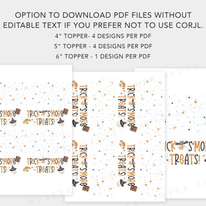 Printable Trick or S'mores Treat Bag Topper, Halloween S'more Treat Bag ...
