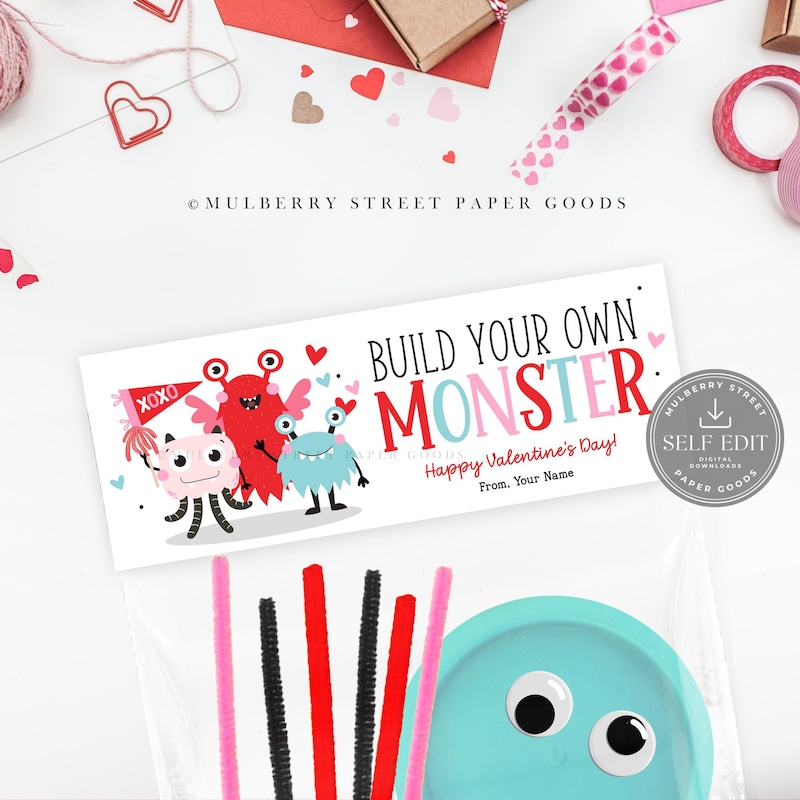 Monster Valentines - Etsy