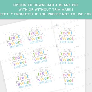 Printable Treat for Someone Sweet Easter Gift Tag Easter Treat Tag ...