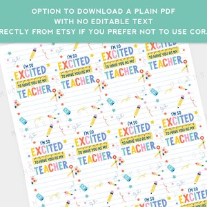 Editable Back to School Teacher Gift Tag Printable School Treat Tag ...