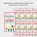 Christmas Popcorn Gift Tag, Holiday Popcorn Treat Bag Tag Printable ...