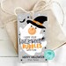 Halloween Bubble Gum Gift Tag Template Cute Ghost Halloween Party ...