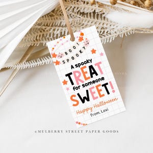 Halloween Printable Gift Tag A Spooky Treat for Someone Sweet ...