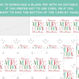 Printable Have a Very Merry Christmas Gift Tag, Modern Bright Xmas ...