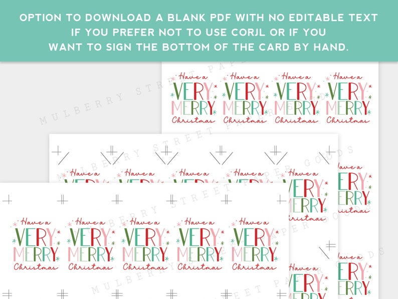 Printable Have a Very Merry Christmas Gift Tag Modern Bright - Etsy