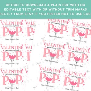 Printable Cake Pop Valentine's Day Gift Tag Kids Classroom You Make My ...