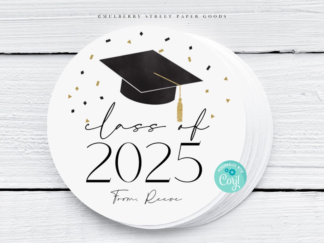 Graduation Cap 2 Inch Circle Instant Download Digital Design, Grad ...