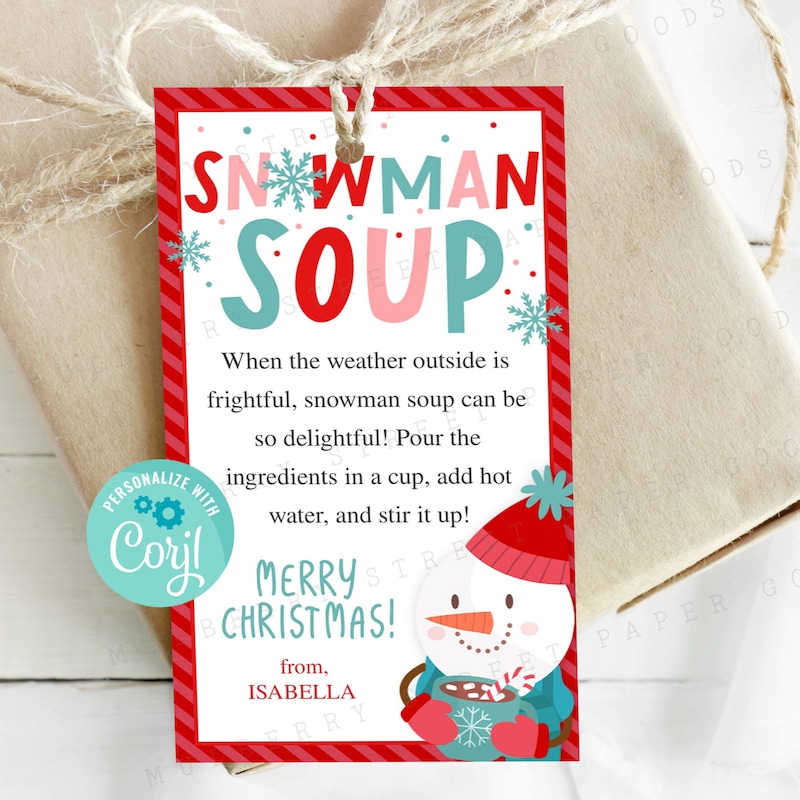 Snowman Soup - Etsy
