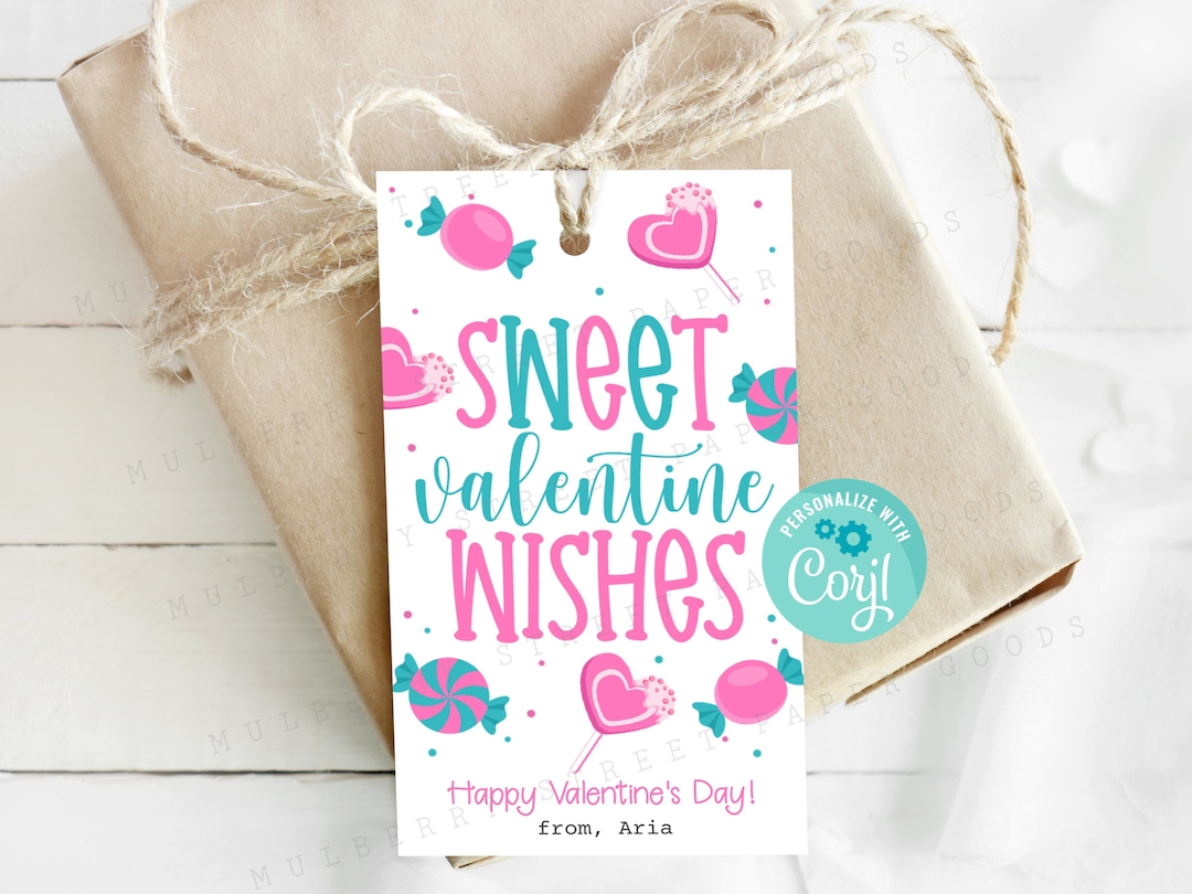 Printable Sweet Valentine Card Instant Download Valentine Candy ...