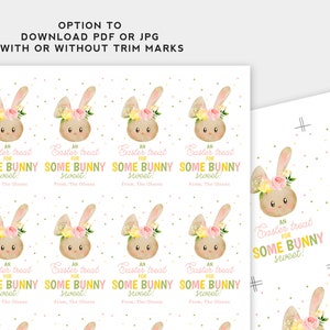 Printable Easter Treat for Some Bunny Sweet Gift Tag, Instant Download ...
