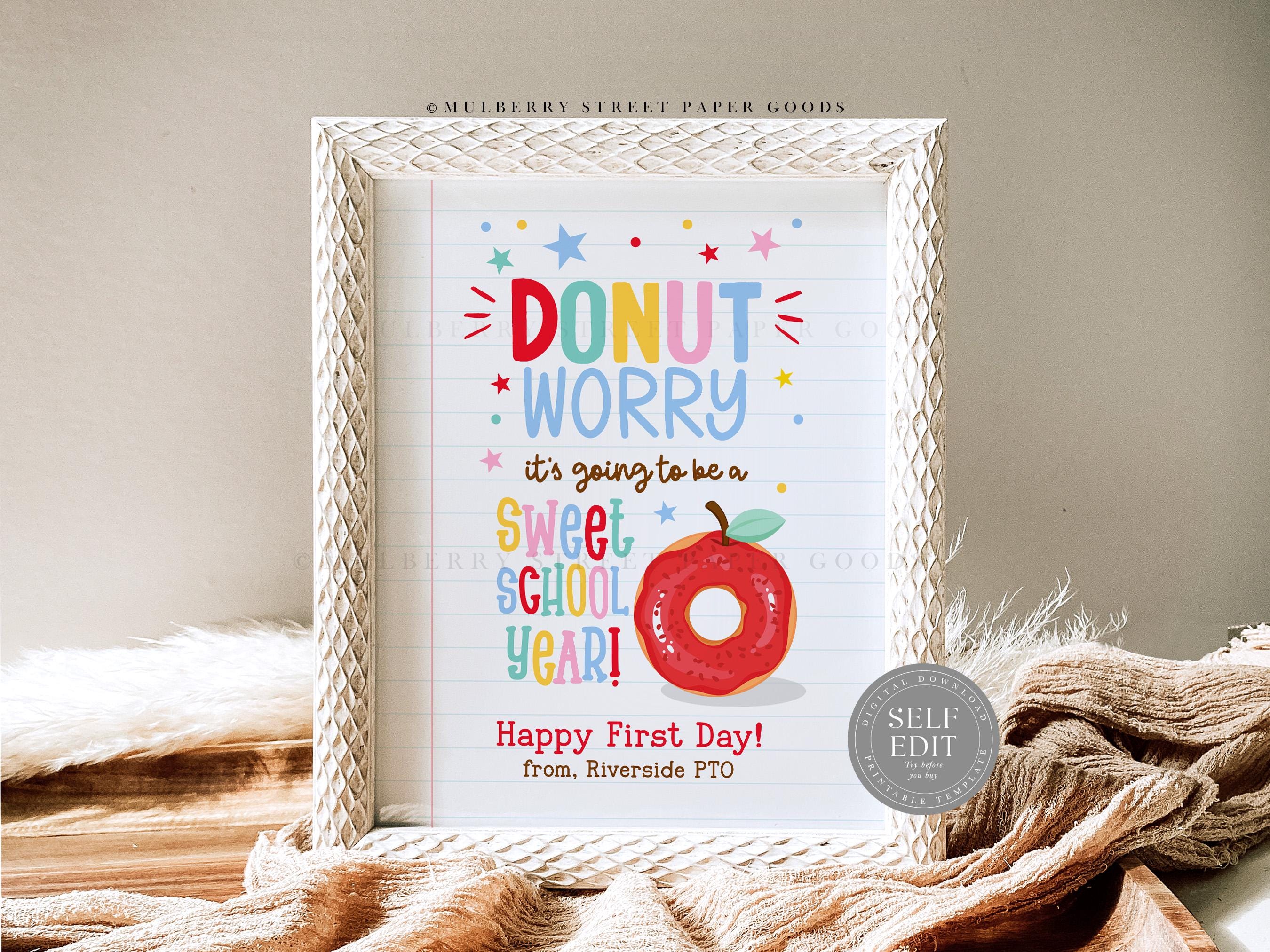 Back to School Sign Printable Teacher Appreciation First Day of School ...