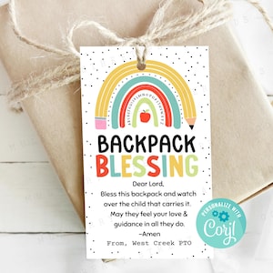 Backpack Blessing - Etsy