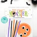 Halloween Make Your Own Monster Bag Topper Halloween Party Favor Build ...