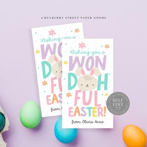 Doh Easter Gift Tag Printable Easter Party Favor Instant Download ...