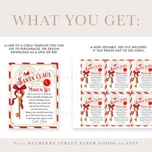 Editable Santa's Magic Key Printable From the Desk of Santa Claus ...