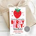 You're the Berry Best Gift Tag Template, Printable Strawberry Teacher ...