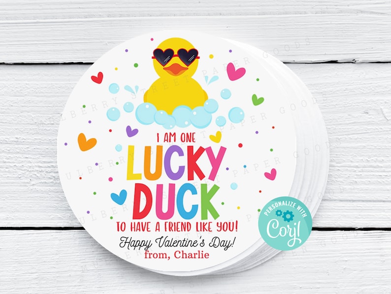 Printable I Am A Lucky Duck to Have a Friend Like You - Etsy