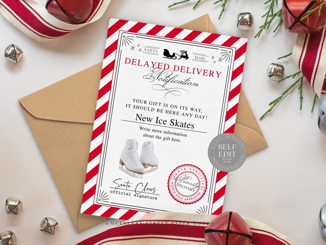 Editable Delayed Gift Certificate Canva Template Digital Download ...
