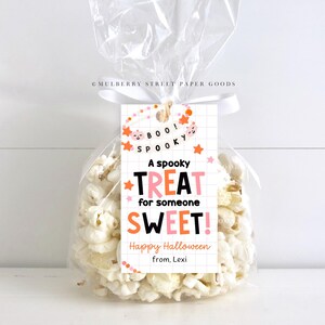 Halloween Printable Gift Tag A Spooky Treat for Someone Sweet ...