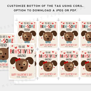 Printable Puppy Dog Valentine Cards Kids Classroom Puppy Valentine ...