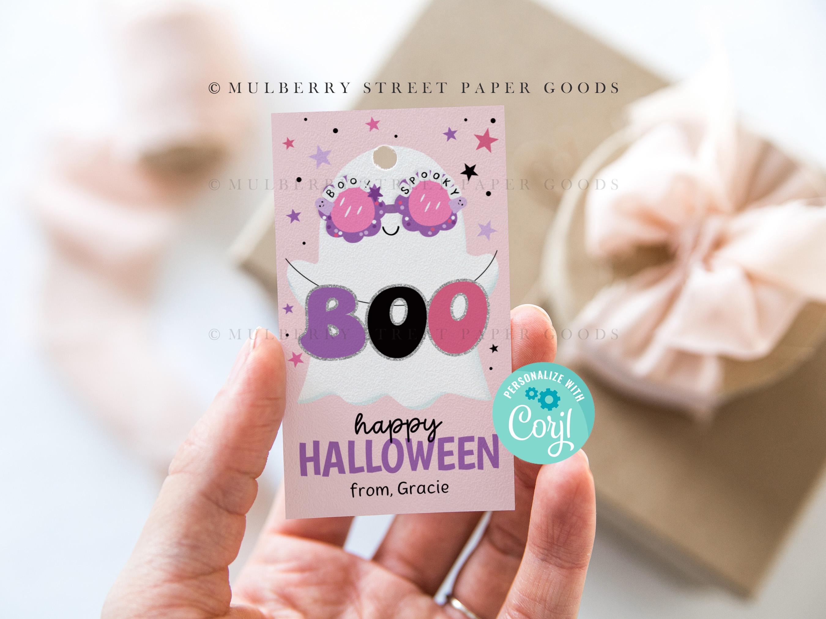 Halloween Gift Tag Printable Instant Download Halloween Party Favor ...