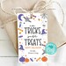 Editable Halloween Gift Tag Printable Halloween Party Favor Halloween ...