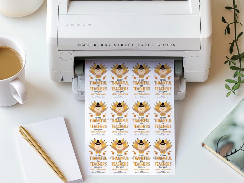 Editable Thanksgiving Gift Tag Printable Teacher Appreciation ...